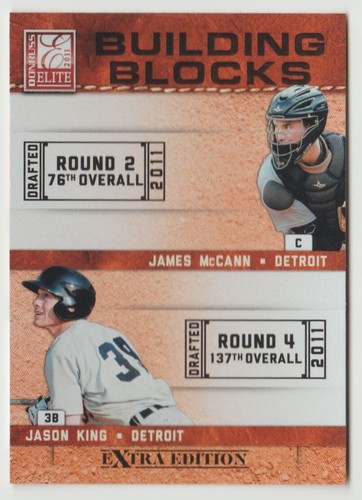 2011 Elite Extra Edition Building Blocks Quad #3 Flynn, McCann, King ...