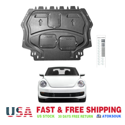 Thick Engine Splash Shield For VW Beetle 2012-2019 Front Engine Guard ...