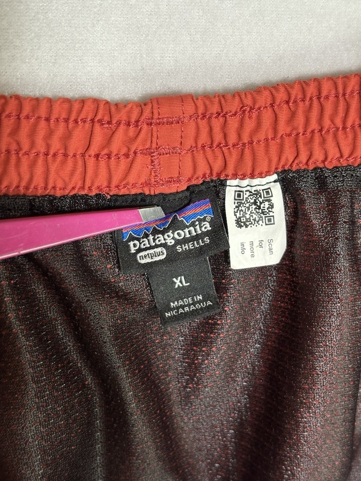 Patagonia Baggies Shorts Men’s XL NetPlus Shells 4.5” Salmon Red Lined ...