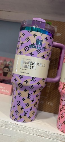 Custom Stanley-Purple Style 40oz Tumbler with Handle and Straw V-L | eBay