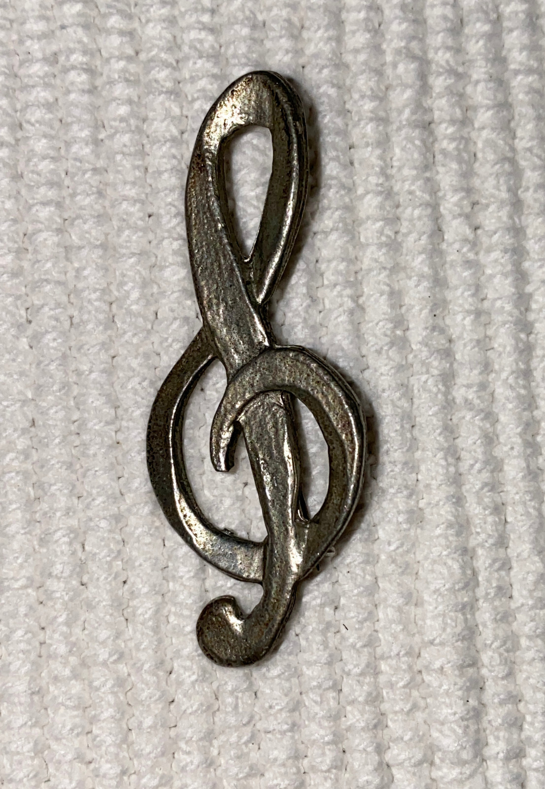 Pewter Treble Clef Brooch Pin, Musical Jewelry Brooch 2"x 3/4" | eBay
