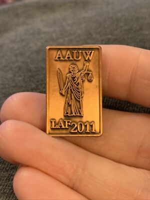 AAUW LAF 2011 Bronze Tone Enamel Lapel Pin (GW11) | eBay