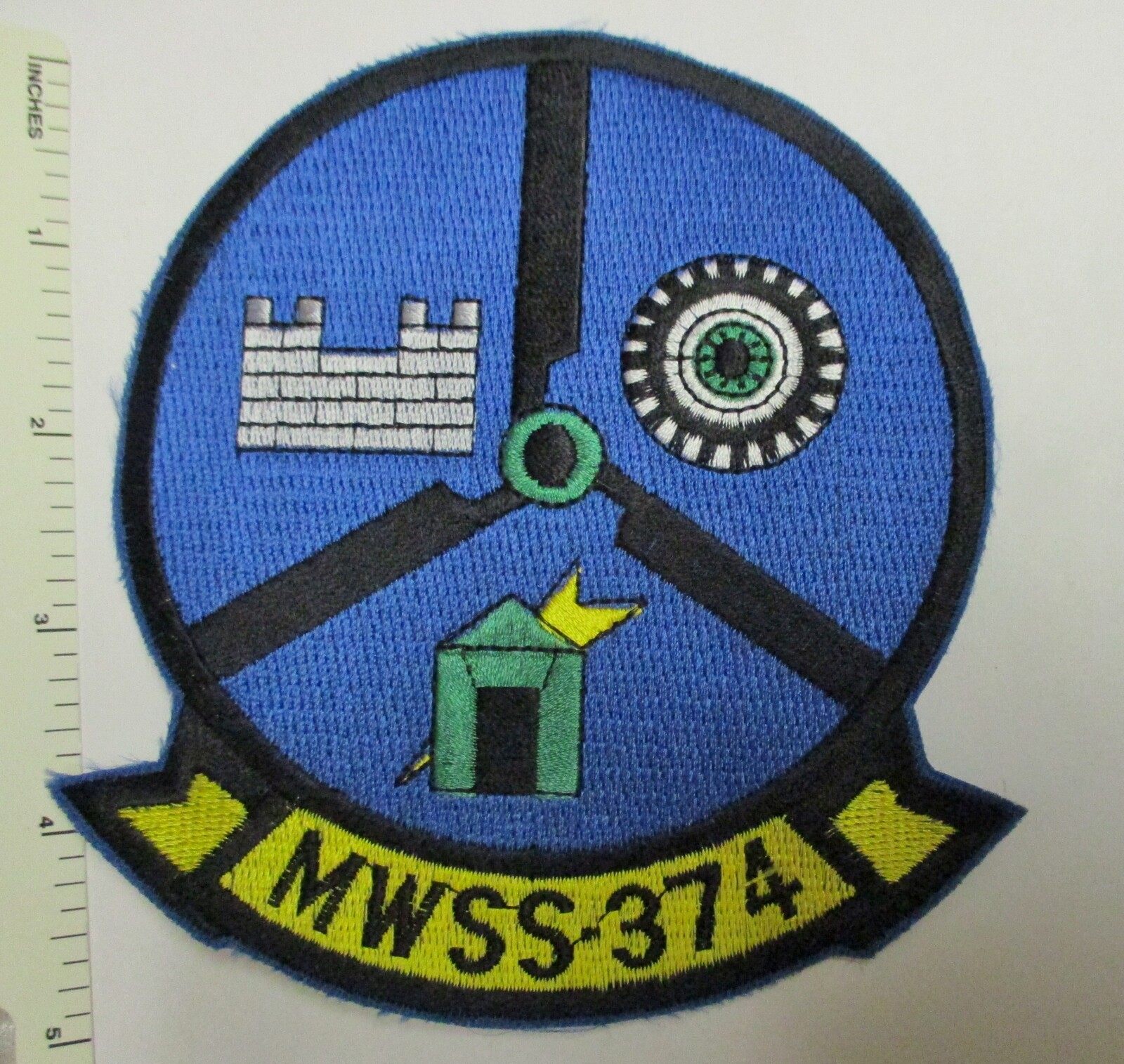 US MARINE CORPS AVIATION MWSS-374 PATCH USMC (Cut Edge) | eBay