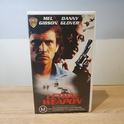 Lethal Weapon Mel Gibson VHS Video Cassette Tape White Small Box PAL ...