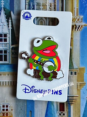 Disney Parks The Muppets Kermit the Frog Banjo Rainbow Connection Pin ...
