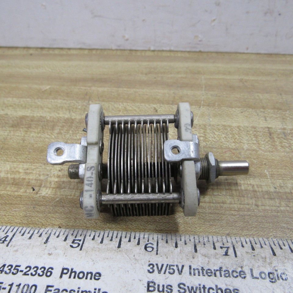 VARIABLE CAPACITOR 140 pF 9 to 147 pF 1/4 in shaft MC-140-S HAM RADIO ...