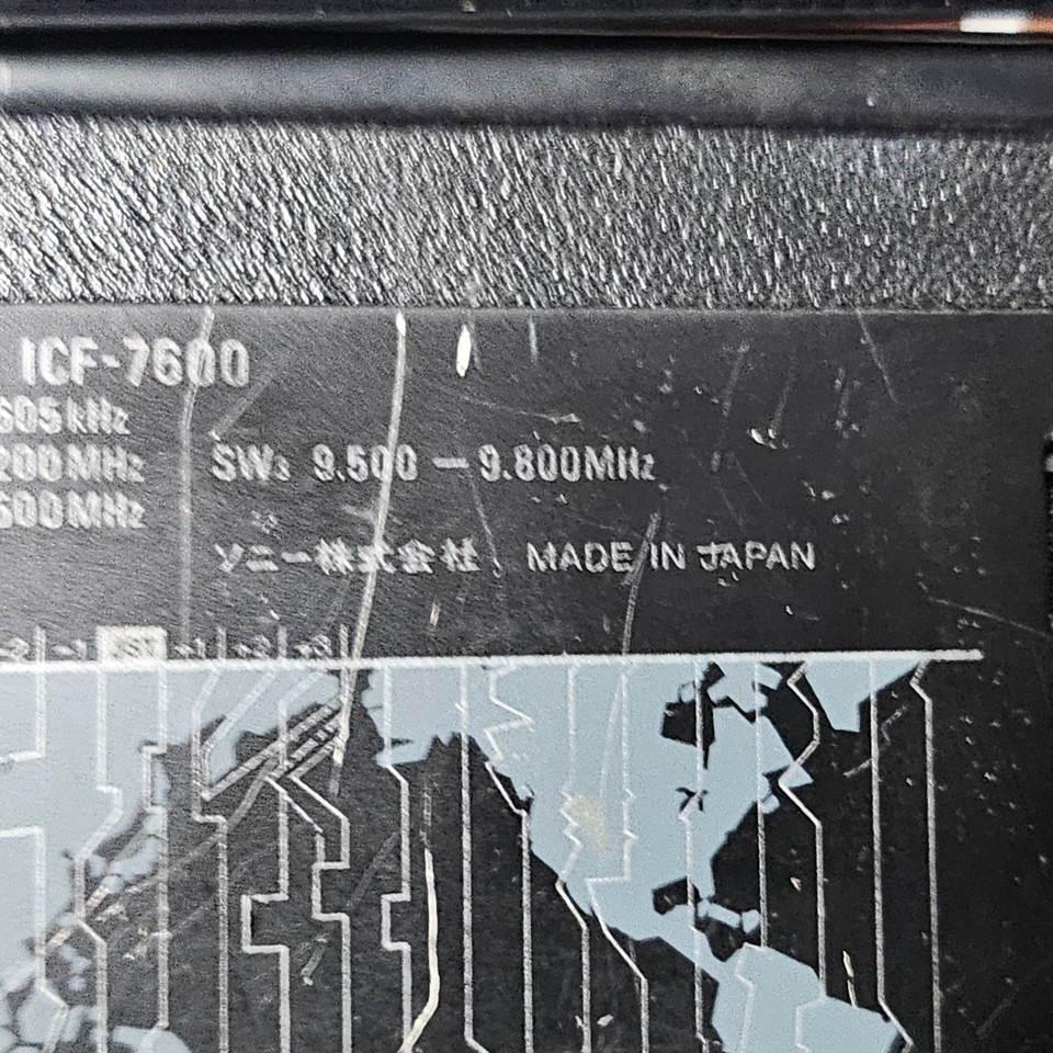 Sony ICF-SW7600 FM/MW/SW 1-5/News SYNTHESIZED 7 Band Receiver JAPAN ...