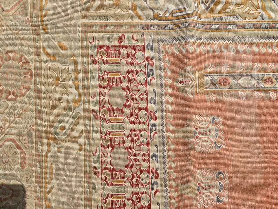 Rare 1700's - 1800's Prayer Rug Has Rips Very Fine Weave As Found State ...