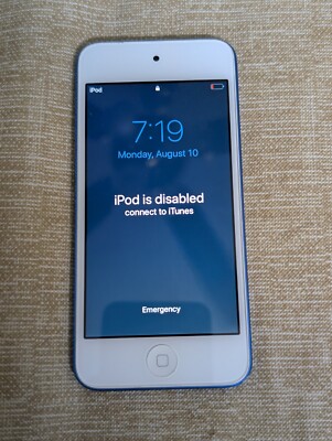 Apple iPod Touch Blue 6th Generation Model A1574 16gb | eBay