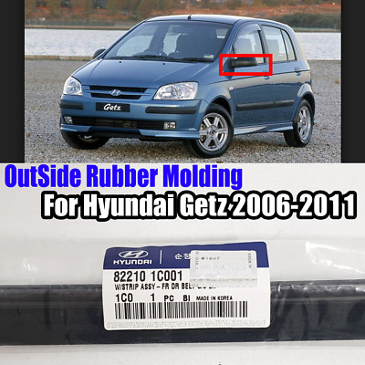 822101C001 Window OutSide Rubber Molding Front LH For Hyundai Getz 2006 ...