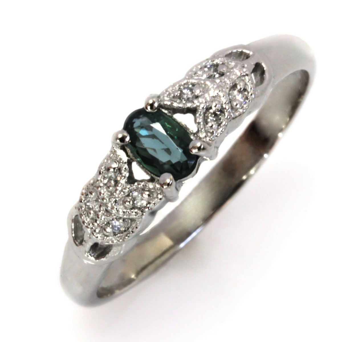 Natural Alexandrite Wedding Rings Alexandrite Engagement Ring Set