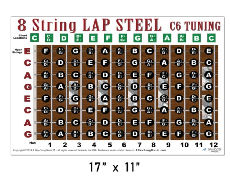Lap Steel Guitar Tuning Chart LAP STEEL MOODS Now Available As PDF