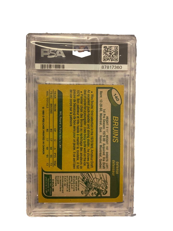 1980-81 OPC ROOKIE RAY BOURQUE AUTO PSA 9 | eBay