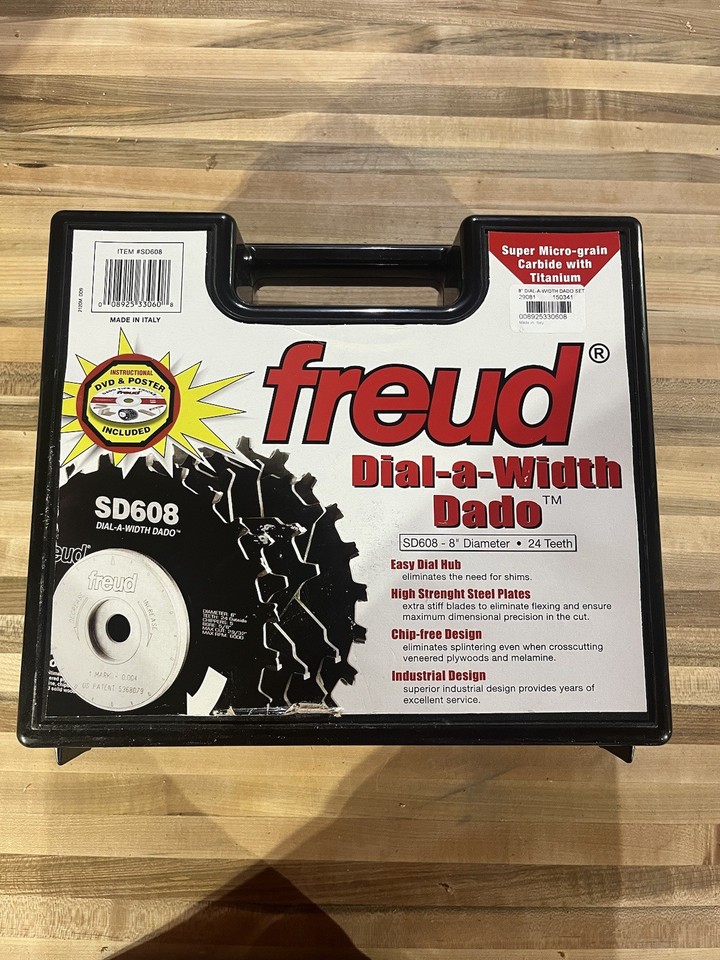 Brand New 8 Inch Freud Dial-A-Width Dado | eBay
