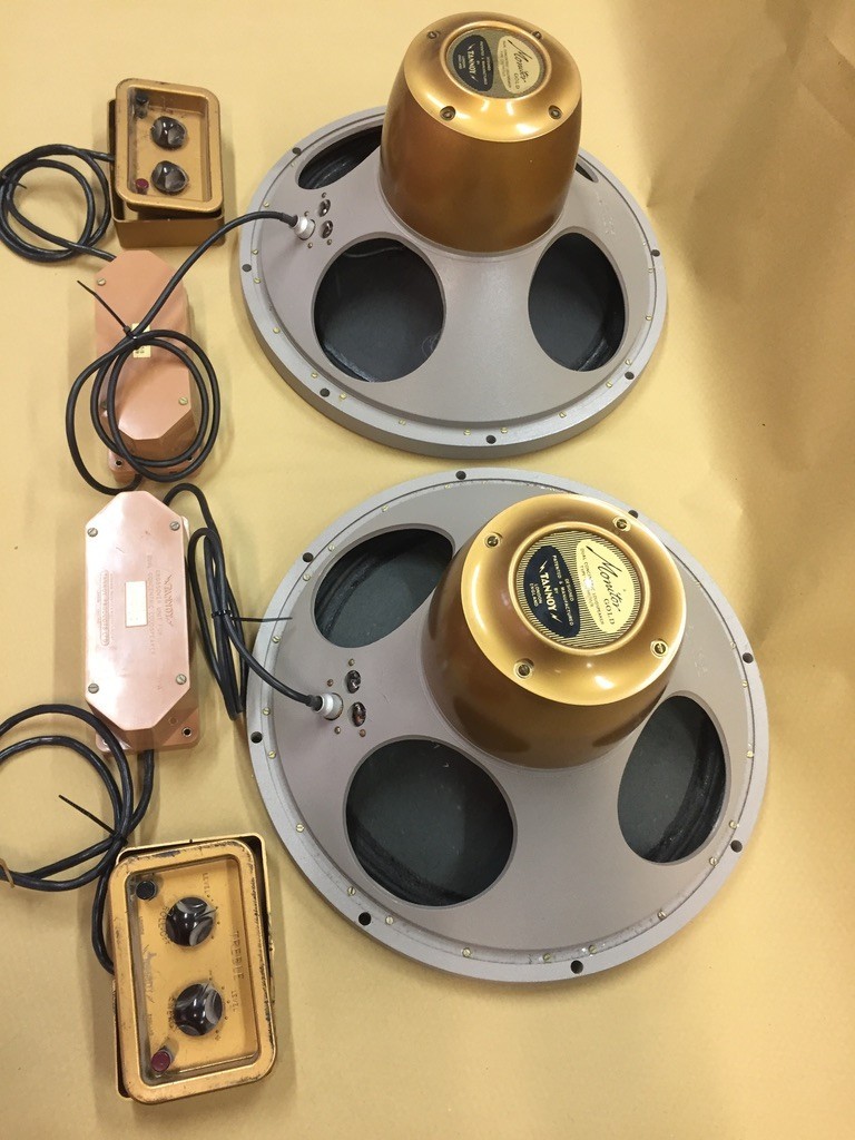 Pair of Tannoy 15" Monitor Gold Chassis | eBay