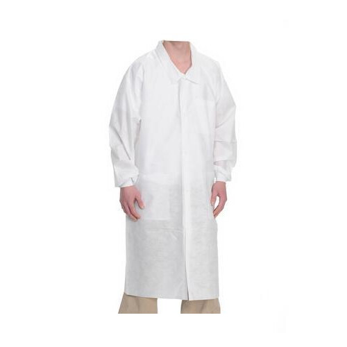 ValuMax 3660WH2XL Extra-Safe Lab Coats Knee Length White 2XL 10/Pk | eBay