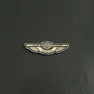 100th Anniversary Small Metal Emblem / Medallion For Harley Davidson ...