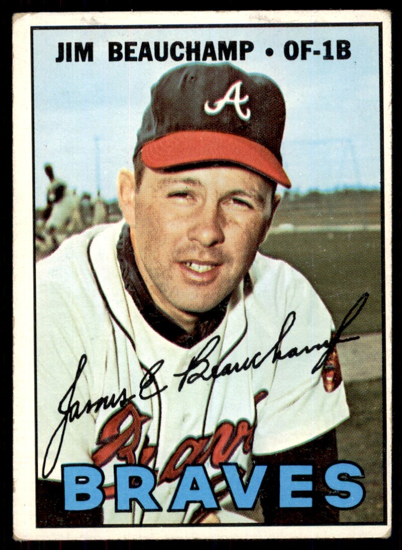 1967 TOPPS JIM BEAUCHAMP ATLANTA BRAVES #307 VG+ | eBay
