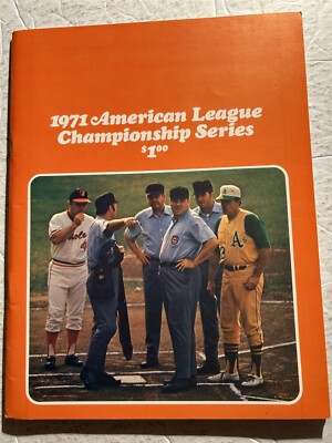 1971 ALCS Baltimore ORIOLES vs OAKLAND A's American League Championship ...