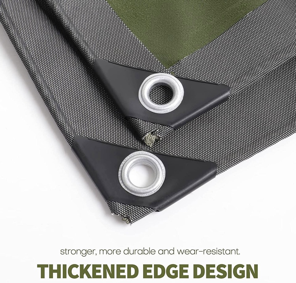 16oz Heavy Duty Canvas Tarp Tarpaulin Thick Camping Garden Cotton Shade ...