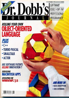 Dr. Dobbs Journal - Nov 90 - Object-Oriented Language | eBay