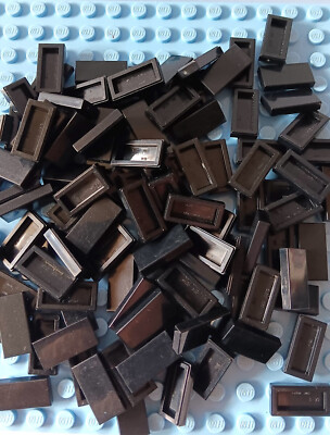 Lego Tiles 1x2 Black Flat Tile building parts NEW X10 Free Shipping | eBay
