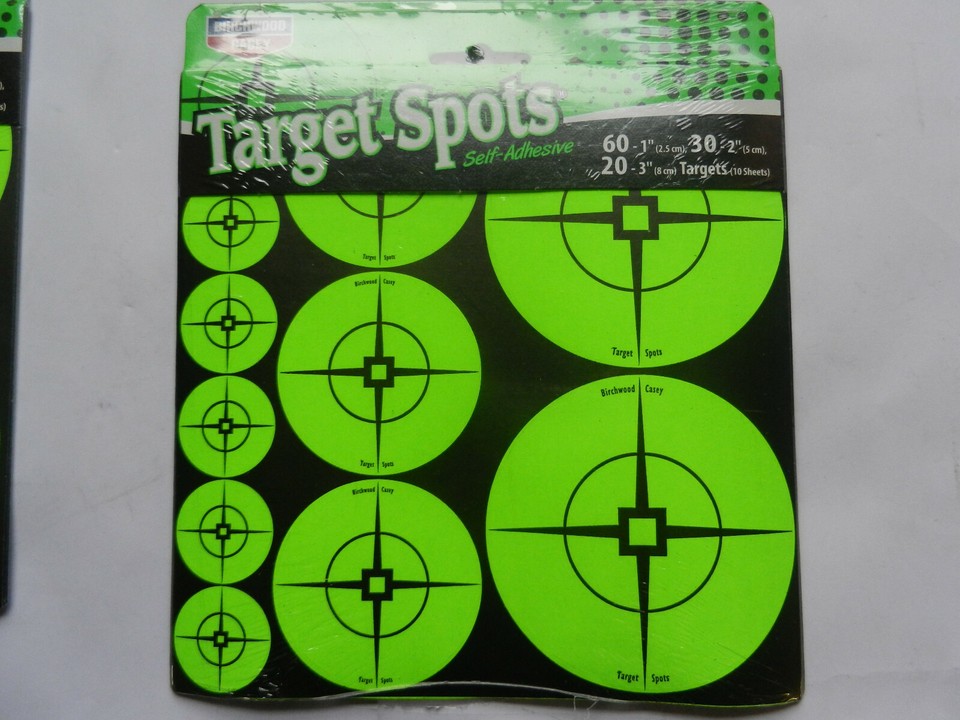 Birchwood Casey; Target Spots; Assorted, 2 Packs of 110, GREEN; 33928 ...