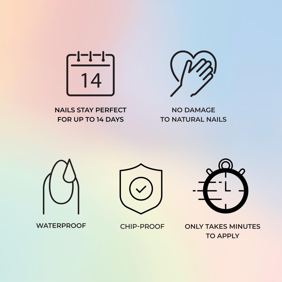 KISS Voguish Fantasy Press On Nails, Candies, Medium Coffin | eBay