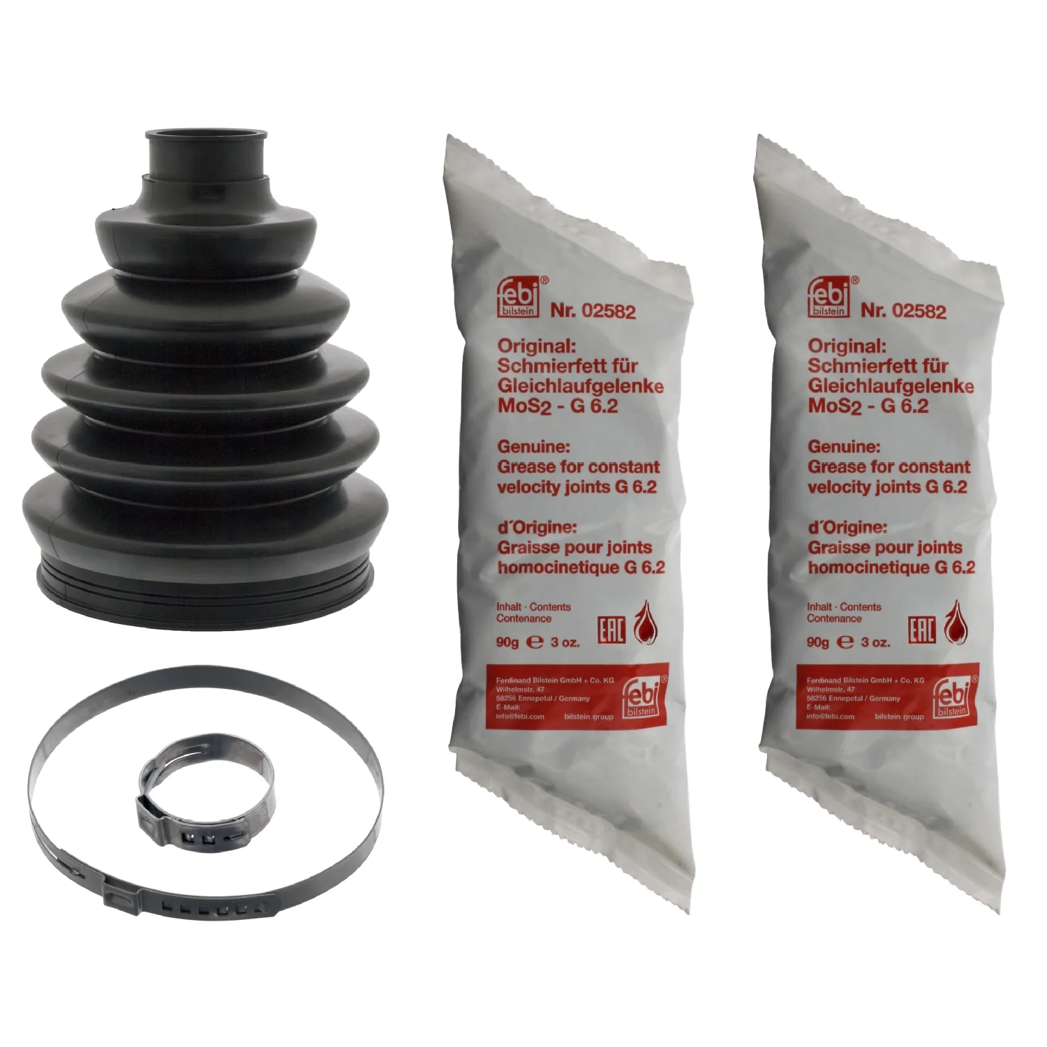 Cv Boot Kit Fits Vauxhall Astra Signum Zafira GTC H J B Ford Febi 48827 ...