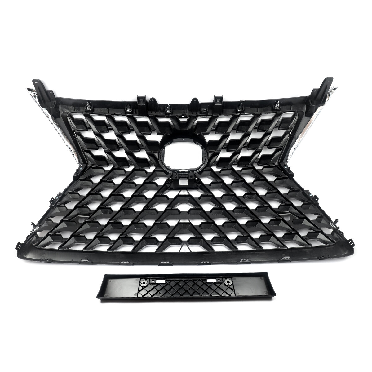 For 2014-2022 Lexus GX460 Front Grille New Upgrade Luxury Chrome Black ...