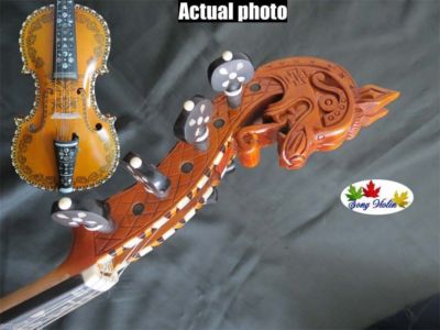 Hardanger fiddle Norwegian fiddle 4/4 violin (4*4) ,great drawing,inlay ...