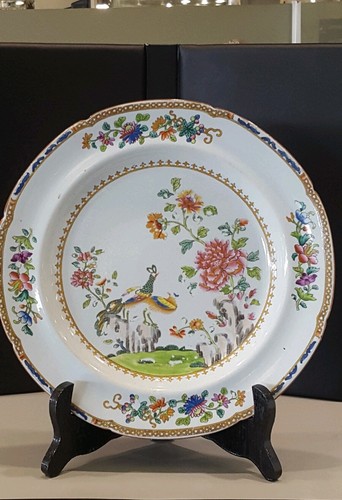 19th Century Spode Stone China Peacock Plate Circa 1830 | eBay