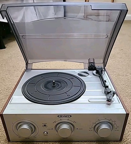 Jensen JTA-220 3-Speed Stereo Record Player & Radio Excellent Condition ...