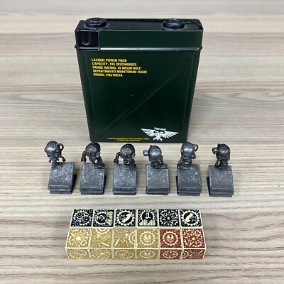 MUNITORUM BATTLEFIELD VEHICLE MARKERS D6 LASGUN WARHAMMER 40K SERVO ...