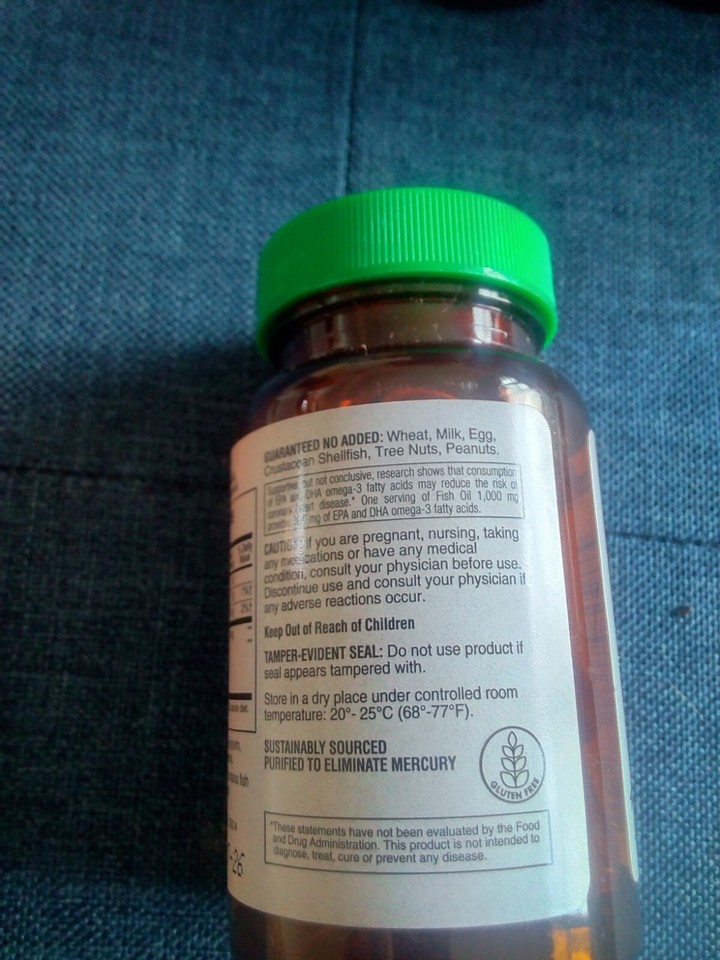 5 Bottles of New, Seeled,Purified and Sustainably Sourced Fish Oil | eBay