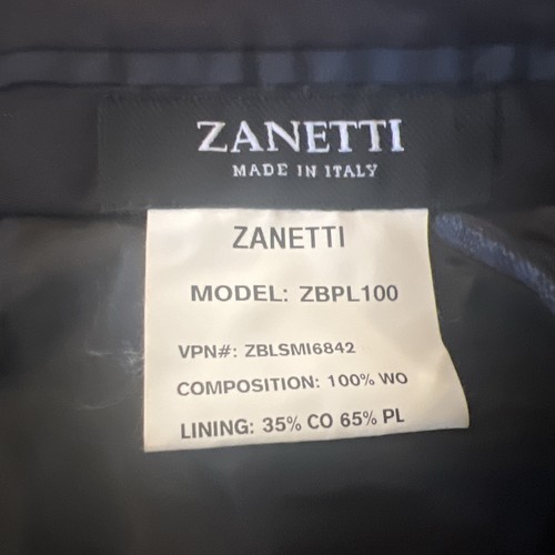 Zanetti Blue Plaid dress pants Men’s Size 38, 100% Wool | eBay