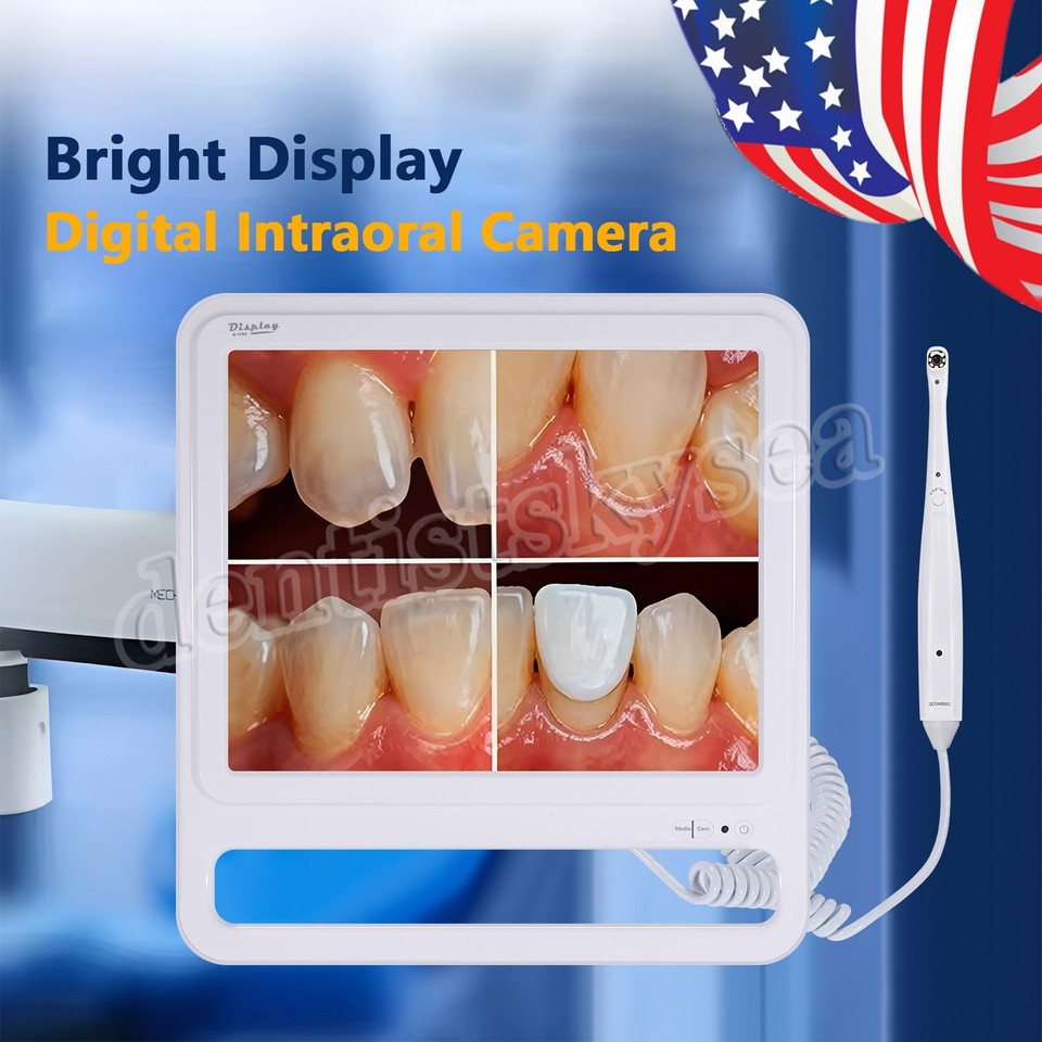 17 inch LCD Screen WiFi Wireless Dental Intraoral Camera Ultra HD 5 ...