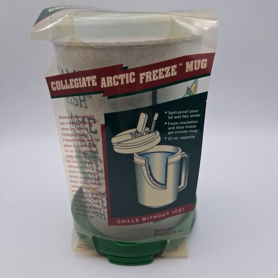Vintage Notre Dame Fighting Irish Collegiate Arctic Freeze Mug Cup ...