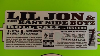 Lil Jon & The East Side Boyz ‎– Roll Call Feat. Ice Cube TVT Promo FAST ...