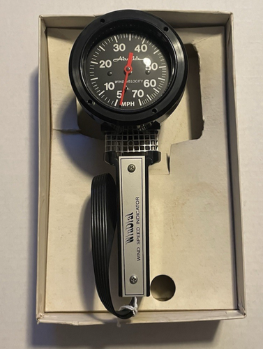 Vintage Airguide Model 918 Hand Held, Wind Dial, Wind Speed Indicator w ...