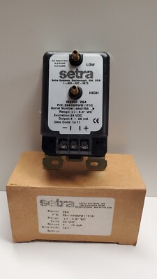 SETRA 264, 4-20 MA, 24VDC, 0-5.0 WC | eBay