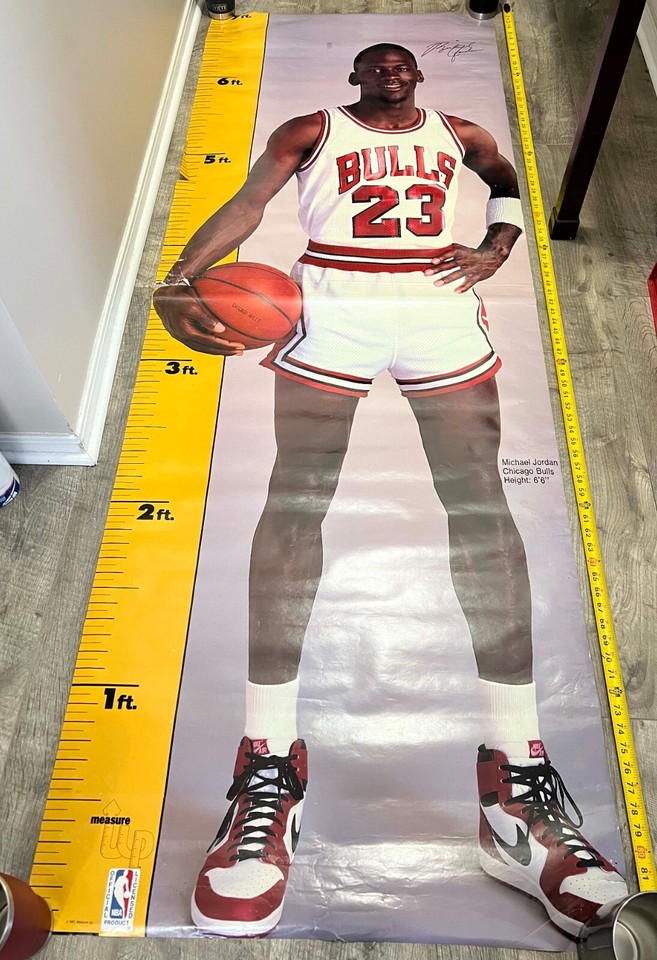 Michael Jordan Original Vintage 1987 Measure Up Poster Air Jordan 1 | eBay