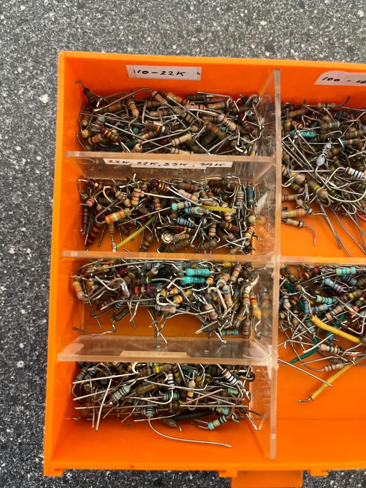 Vintage Resistor Lot - Assorted High-Value Resistors 10K to 1M Ohm in ...