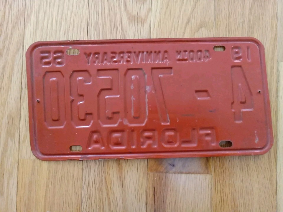 1965 Florida License Plate | eBay