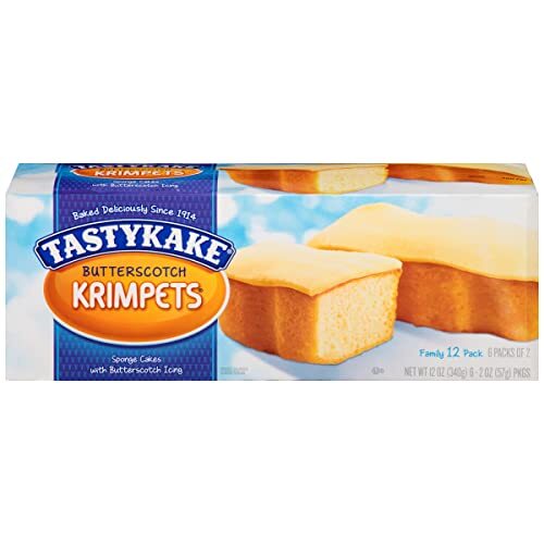 Tastykake Snack Cakes Bundle Pack | 4 Boxes | 2-Butterscotch Krimpets ...