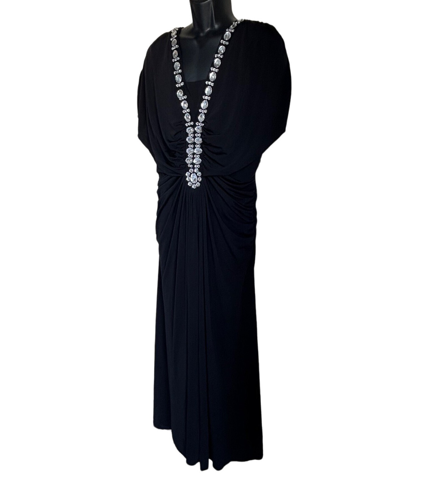 Ashro Black Evening Formal Gown Size 16W | eBay