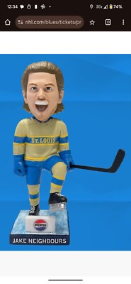 JAKE NEIGHBOURS ST. LOUIS BLUES WINTER CLASSIC BOBBLEHEAD 12-17-24 SGA ...