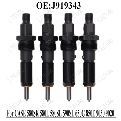 4 Pcs For CASE 580SK 580L 580SL 590SL 650G 850E 9030 9020 Fuel Injector ...