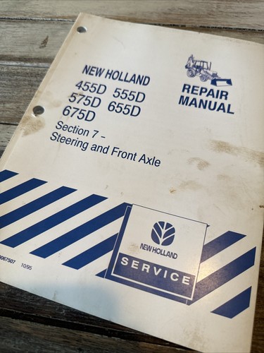 NEW HOLLAND 455D 555D 575D 655D 675D BACKHOE Front Axle SERVICE REPAIR ...