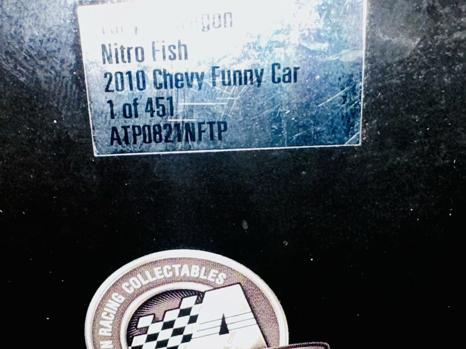 NHRA Tony PEDREGON Drag RACING Top Fuel 1:24 SIGNED Diecast NITRO FISH ...